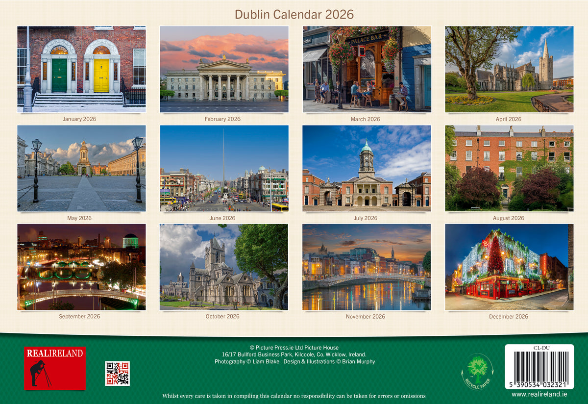 Dublin Calendar 2026 – Real Ireland - Picture Press